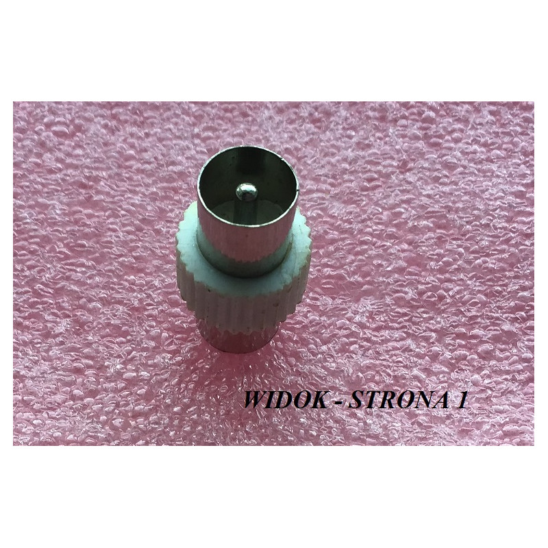 Łącznik przewodu antenowego 2x wtyk beczka